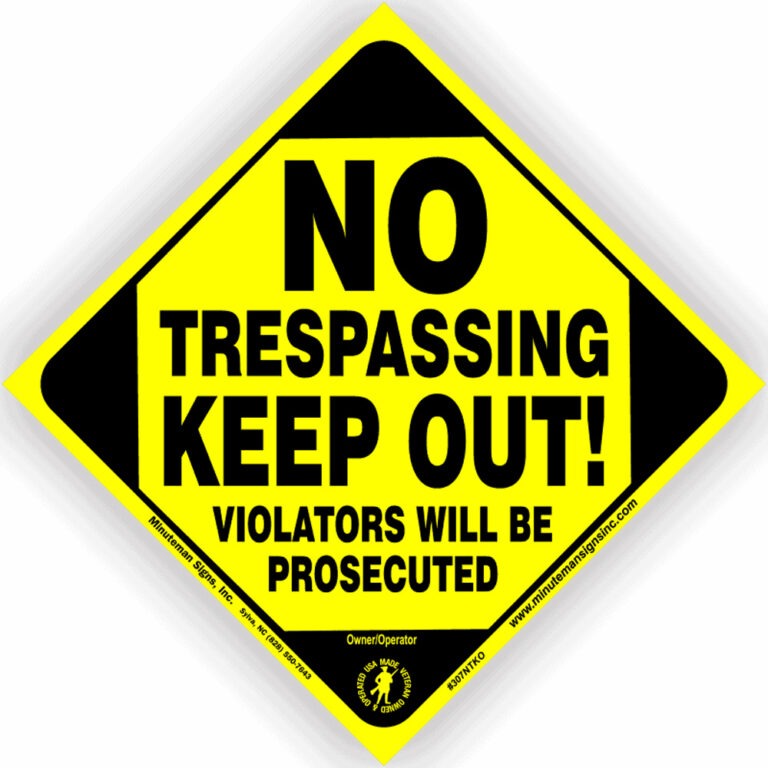 Small Posted Signs – Minuteman Signs