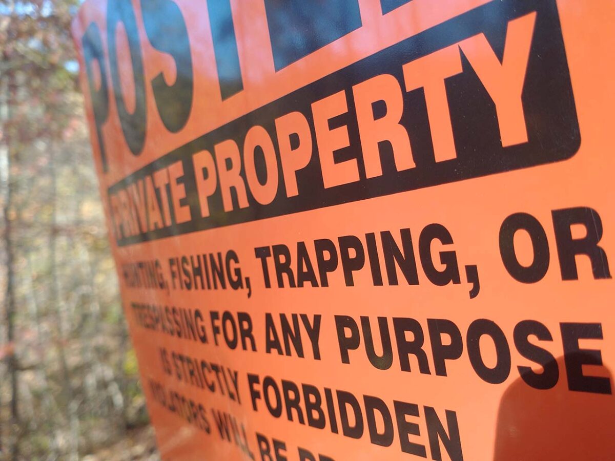 Posted Private Property Sign ALUMINUM – Minuteman Signs