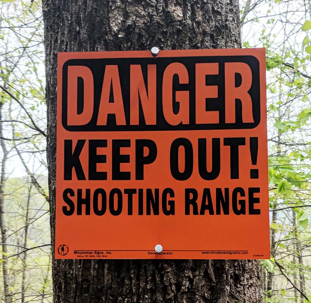 Danger Keep Out Shooting Range ALUMINUM Sign – Minuteman Signs